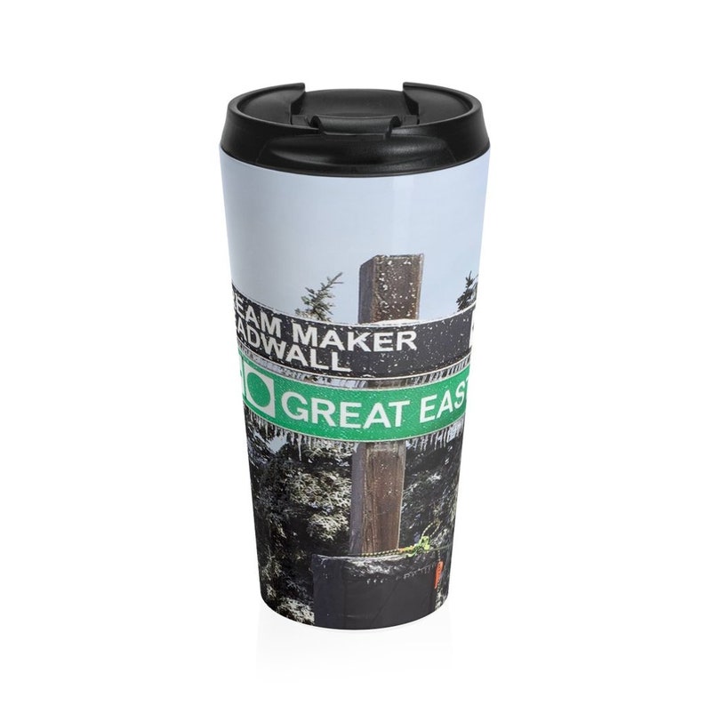 Ski Trail Sign Travel Mug, Skiing Inspired Ski Home Decor, Skiing Gift ...