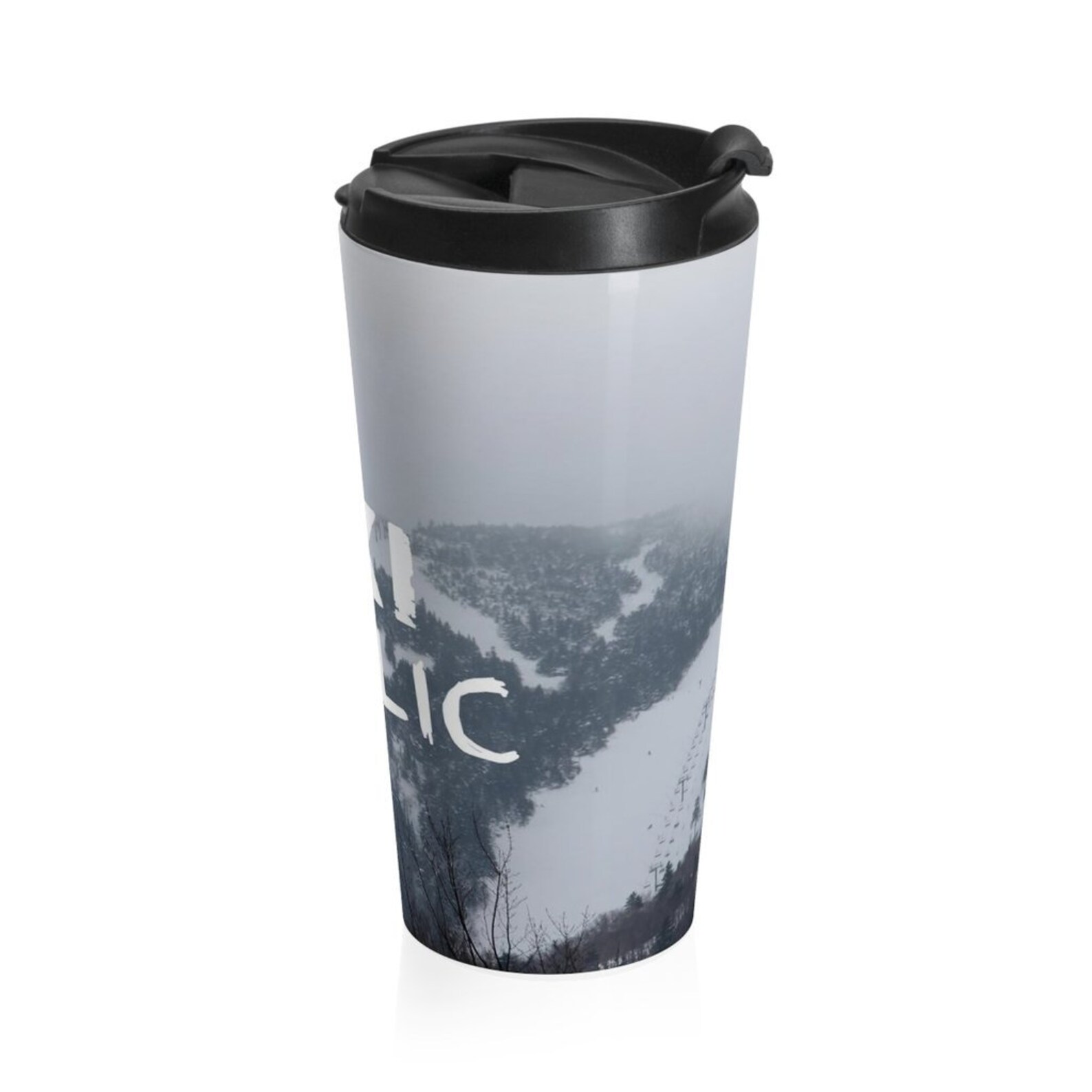 Ski Aholic - Travel Mug, Skiing Inspired Ski Home Decor, Skiing Gift ...