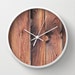 Barnwood, Photo Wall Clock, Brown, Modern Wall Clock,retro Wall Clock ...