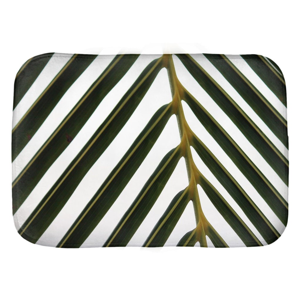 Palm Leaf Bath Mat, Palm Tree Decor, Beach Decor, Bathroom Floor Mat ...