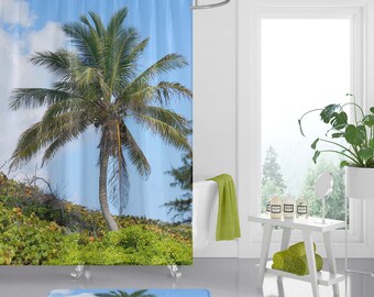 Palm Tree Bathroom Set - Etsy