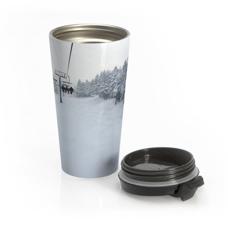 Chair Lift - Travel Mug, Skiing Inspired Ski Home Decor, Skiing Gift ...