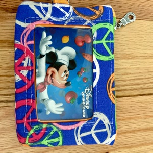 Peace ID Zipper Pouch With Lanyard/ ID Holder/ ID Zipper Holder/ Zipper ...