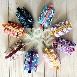 Mini Box Zipper Pouch Key Chain/ Tiny Boxy Zipper Pouch - Etsy