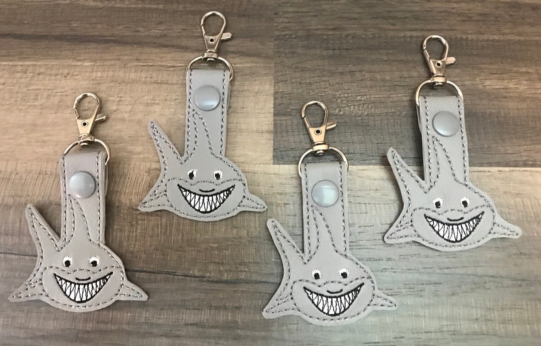 SHARK Snap Tab/ Shark Key Chain/ Shark Zipper Pull/charm - Etsy