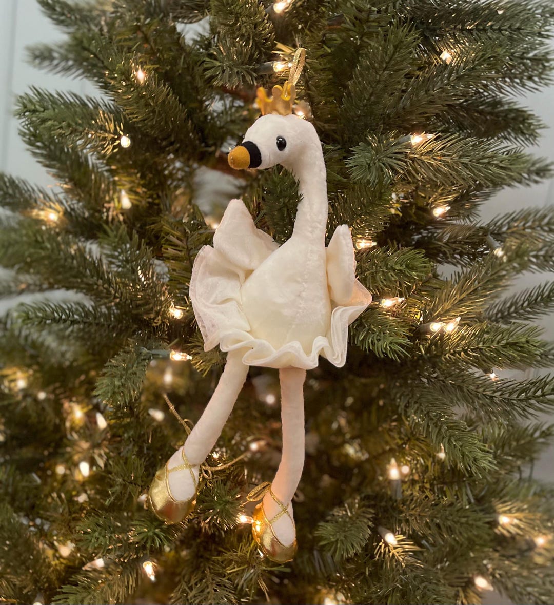 Swan, Plush, 13.5 Inch, Stuffed Toy, Swan Lake Doll, Christmas, Kids ...
