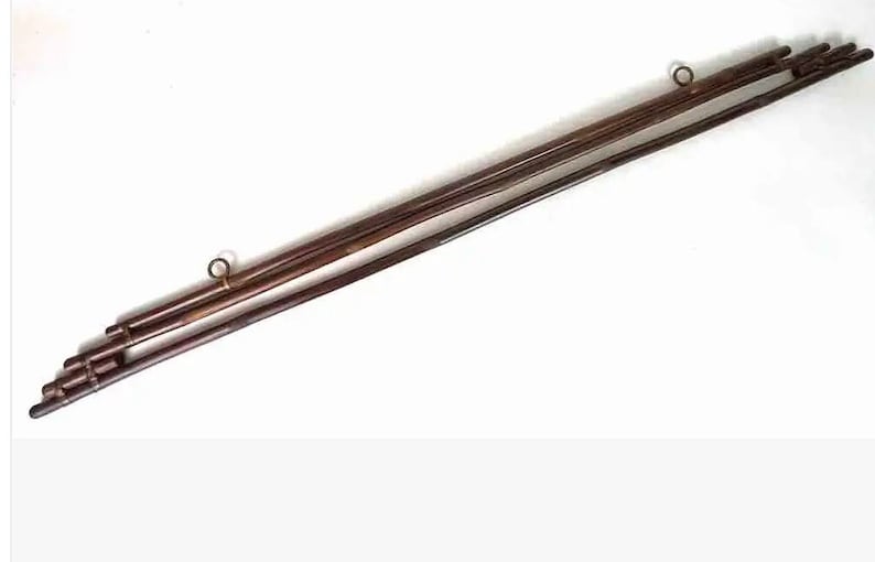 Bamboo Textile Hangers - Step End Style - 16" Interior Width - Etsy