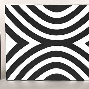 Imigongo Royal Tutsi Rwanda Black & White Geometric Tableaux | 12 X 15 ...