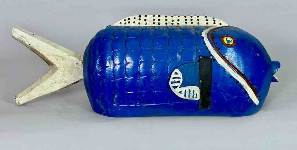 Tall Bozo Blue Fish Puppet Sculpture 19 - Etsy