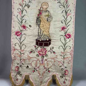 Antique Vietnamese Catholic Saint Joseph Banner Authentic ...