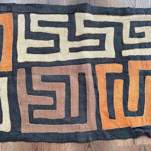 Kuba Cloth Long Raffia Textile 128 X 20 - Etsy