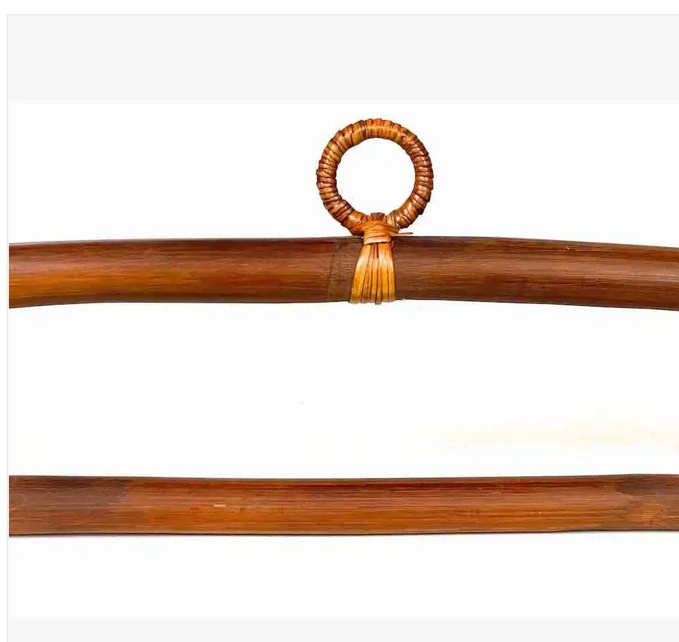 Bamboo Textile Hangers Raised Center Style 24 Interior Width - Etsy