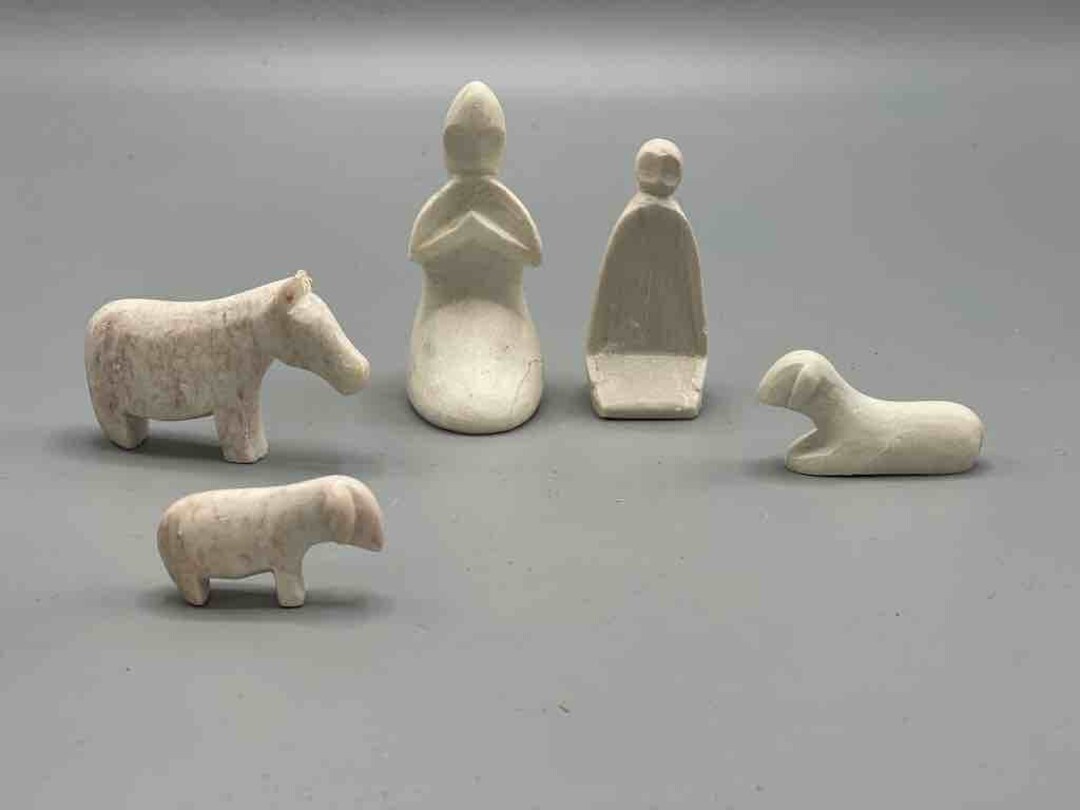 5-piece Small Incomplete African Soapstone Nativity - Niger - Etsy