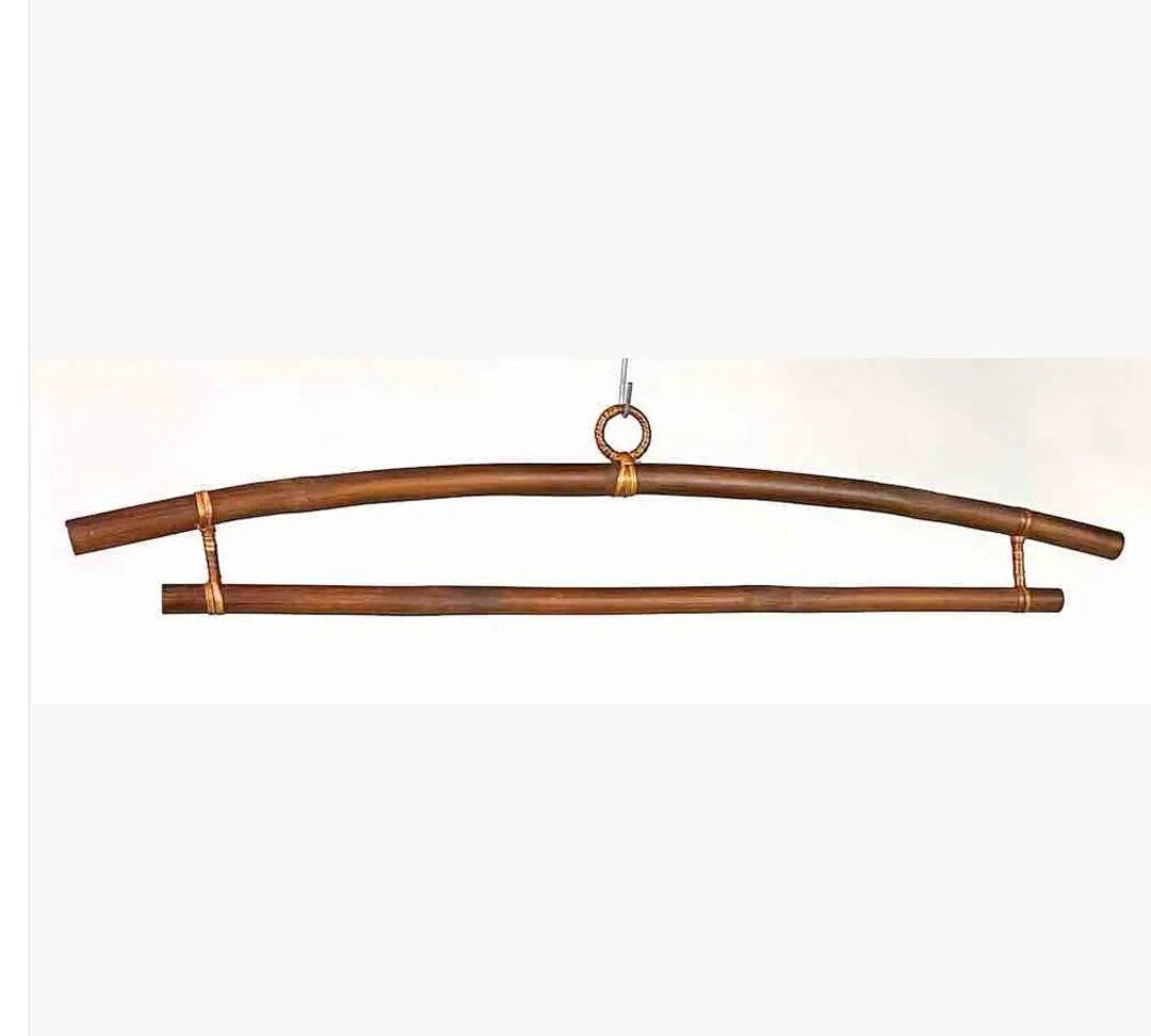 Bamboo Textile Hangers - Raised Center Style - 24" Interior Width - Etsy