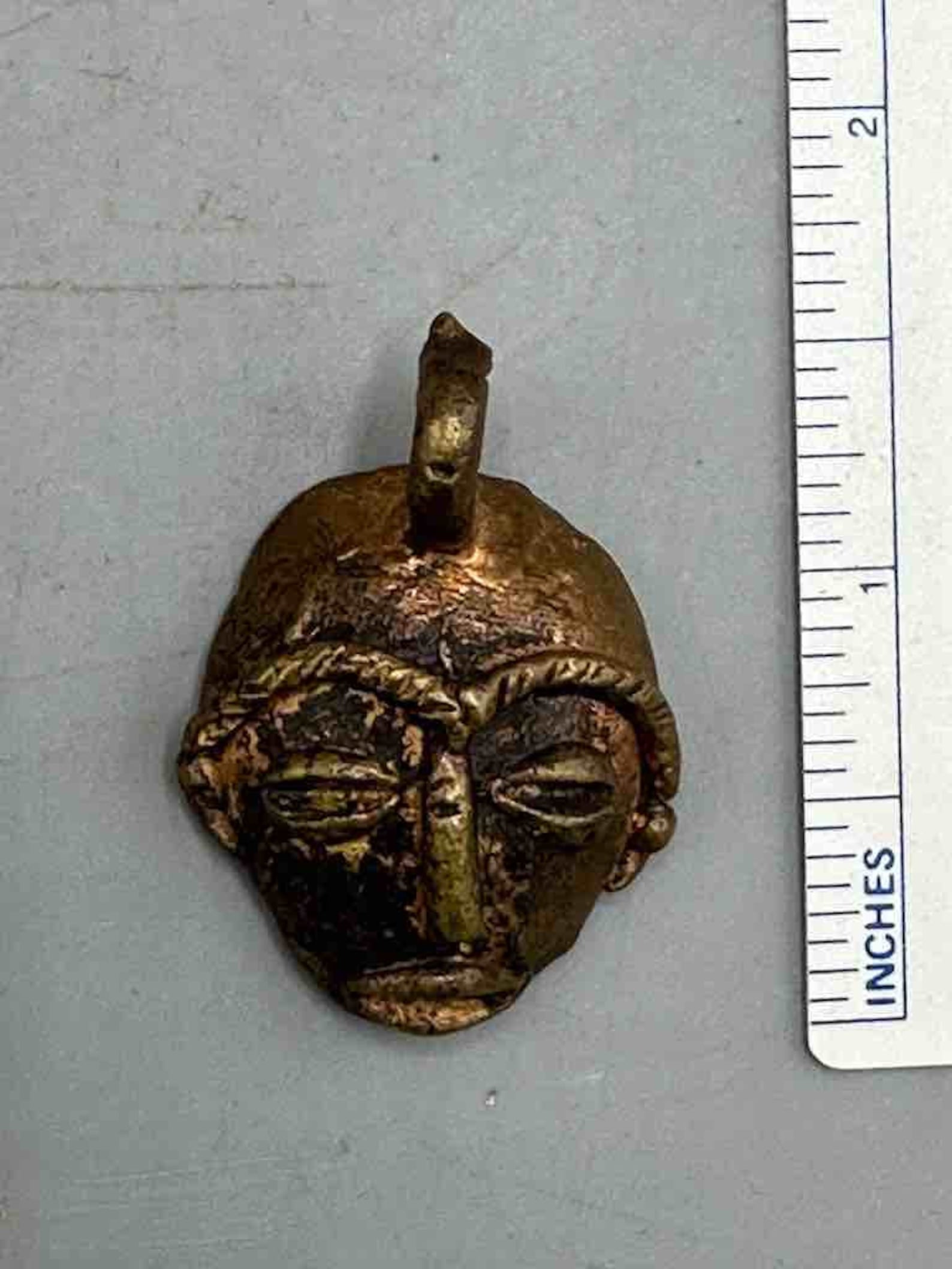 Small African Brass/copper Mask Pendant - Ghana - Etsy