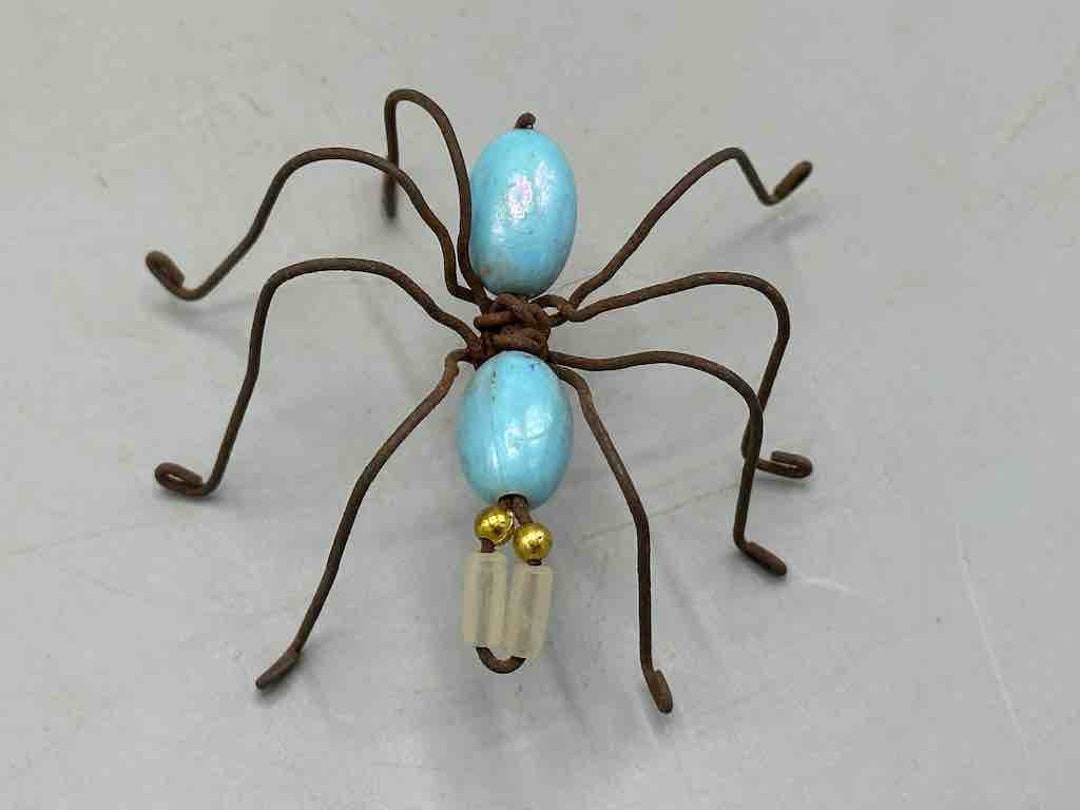 Beaded Wire Decor African Small Pastel Spider Insect - Etsy