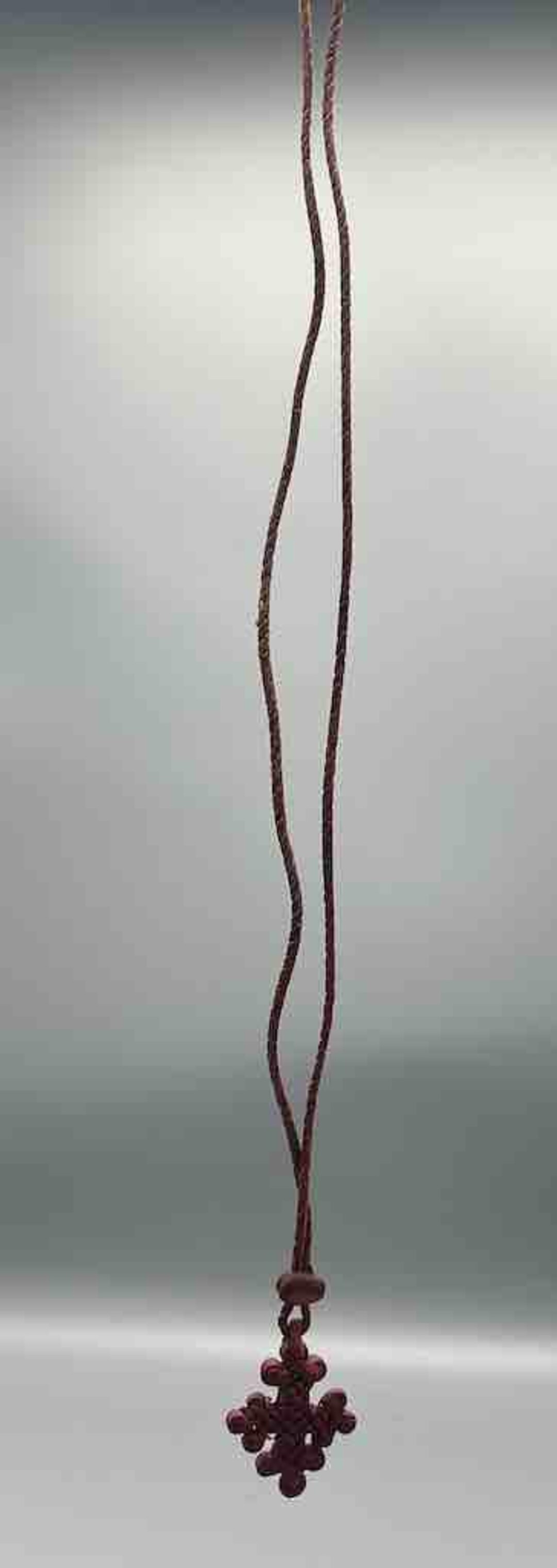 Woven Coptic Christian Red Leather Cross on Long Cord Necklace 2 Sizes ...