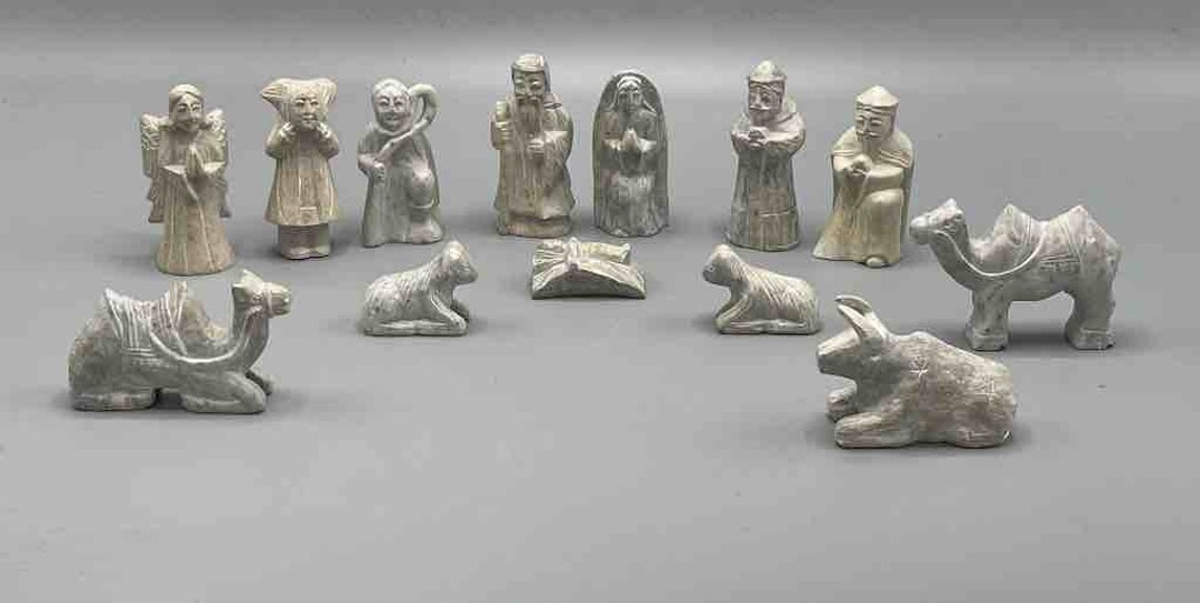 13-piece Small Hand-carved Soapstone Nativity - Viet Nam - Etsy