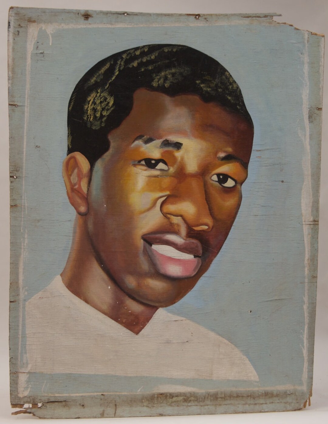 Original Authentic Vintage African Art Commercial Artist Advertising ...