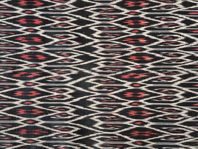 Very Long Black & White Philippine Abaca Textile Roll | 4 2/3 Yards - Etsy