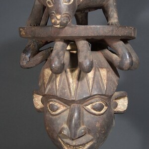 Authentic Vintage African Bamileke Wood Mask- Cameroon - Etsy