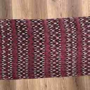 Very Long Red & Black Philippine Abaca Textile Roll | 6 3/4 Yards - Etsy
