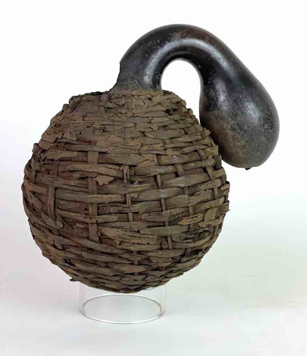 Vintage Tutsi Basket-weave Covered Gourd Container - Burundi - Etsy
