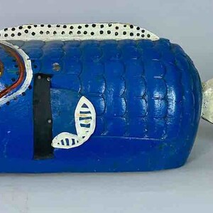 Tall Bozo Blue Fish Puppet Sculpture 19 - Etsy