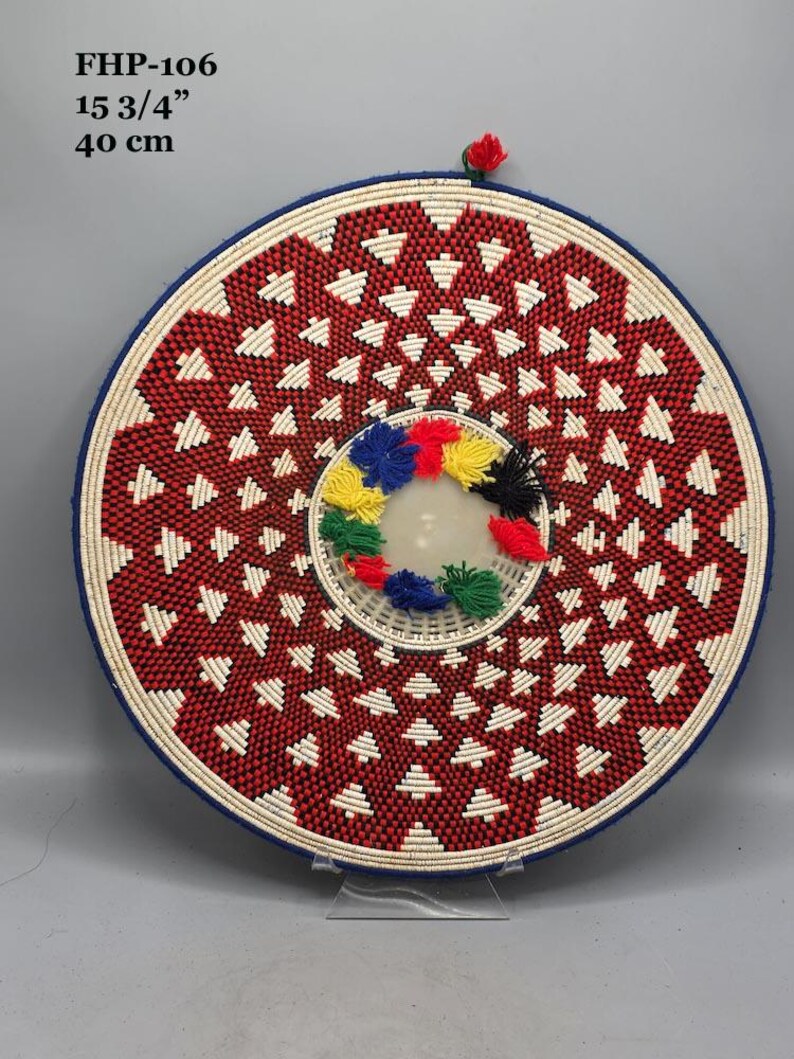 Large Vintage Handwoven Hausa Basket/platter - Nigeria - Etsy