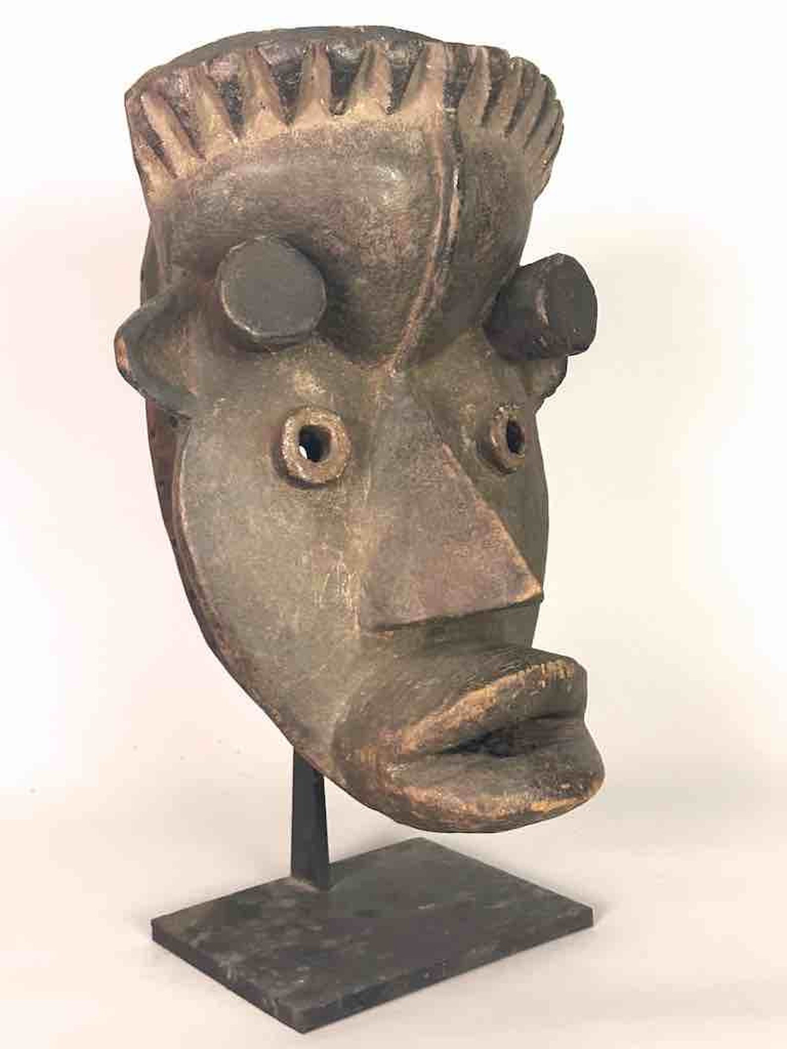 Large Exaggerated Features Dan Mask on Stand - Ivory Coast - Etsy