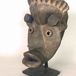 Large Exaggerated Features Dan Mask on Stand - Ivory Coast - Etsy