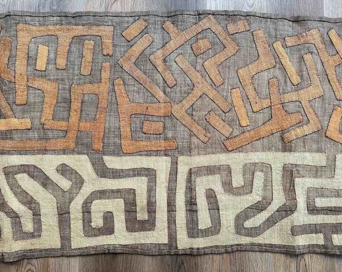Kuba Cloth Long Raffia Textile | 124 X 26" - Etsy