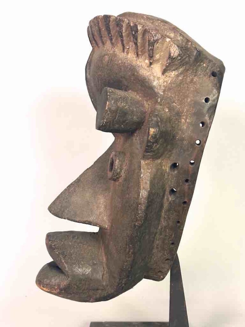 Large Exaggerated Features Dan Mask on Stand - Ivory Coast - Etsy