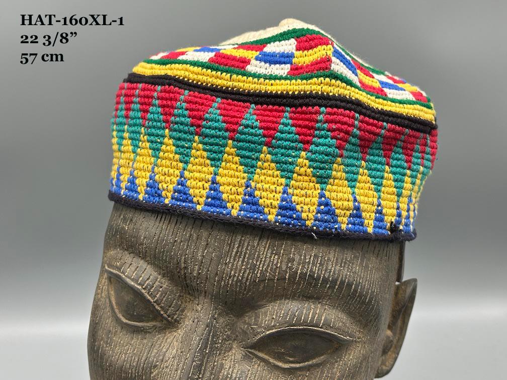 Handwoven Cotton African Kufi Men's or Wome Hat - Wide Variety of Sizes ...