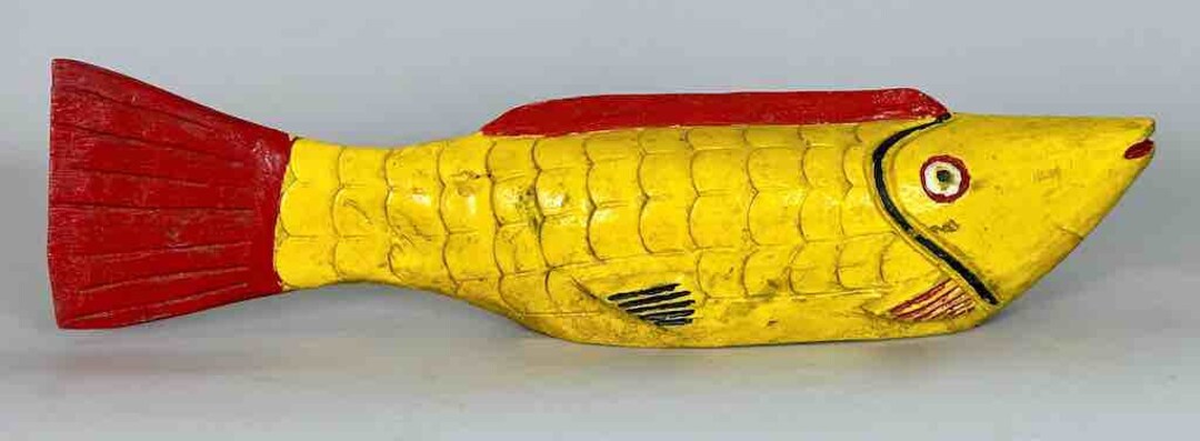 Medium Size Bozo Yellow Fish Puppet Sculpture 20 - Etsy