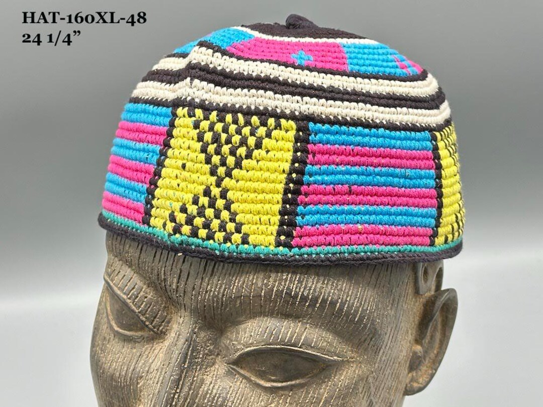 Handwoven Cotton African Kufi Men's or Women's Hat - A Larger Size - Etsy