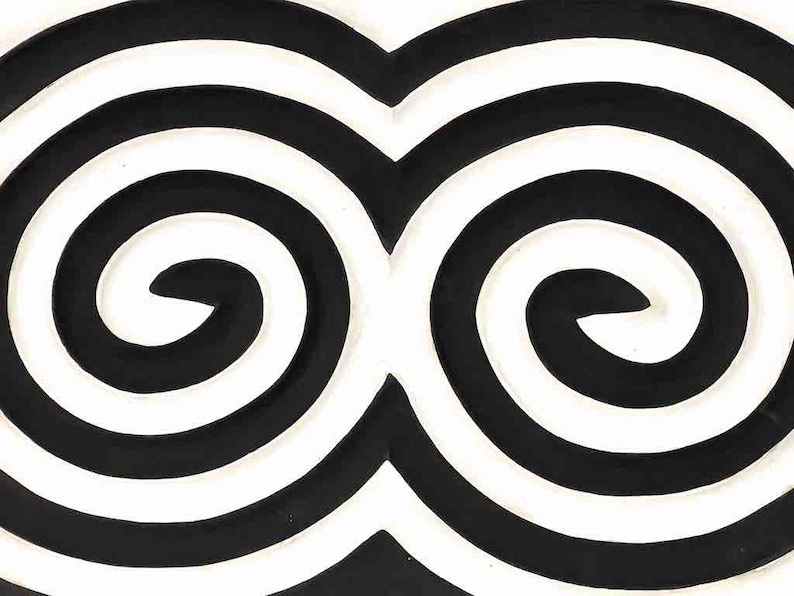 Imigongo Royal Tutsi Rwanda Geometric Tableaux | 12 X 16" - Etsy