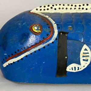 Tall Bozo Blue Fish Puppet Sculpture 19 - Etsy