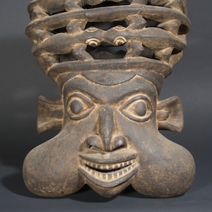 Authentic Vintage African Bamileke Wood Mask-cameroon - Etsy