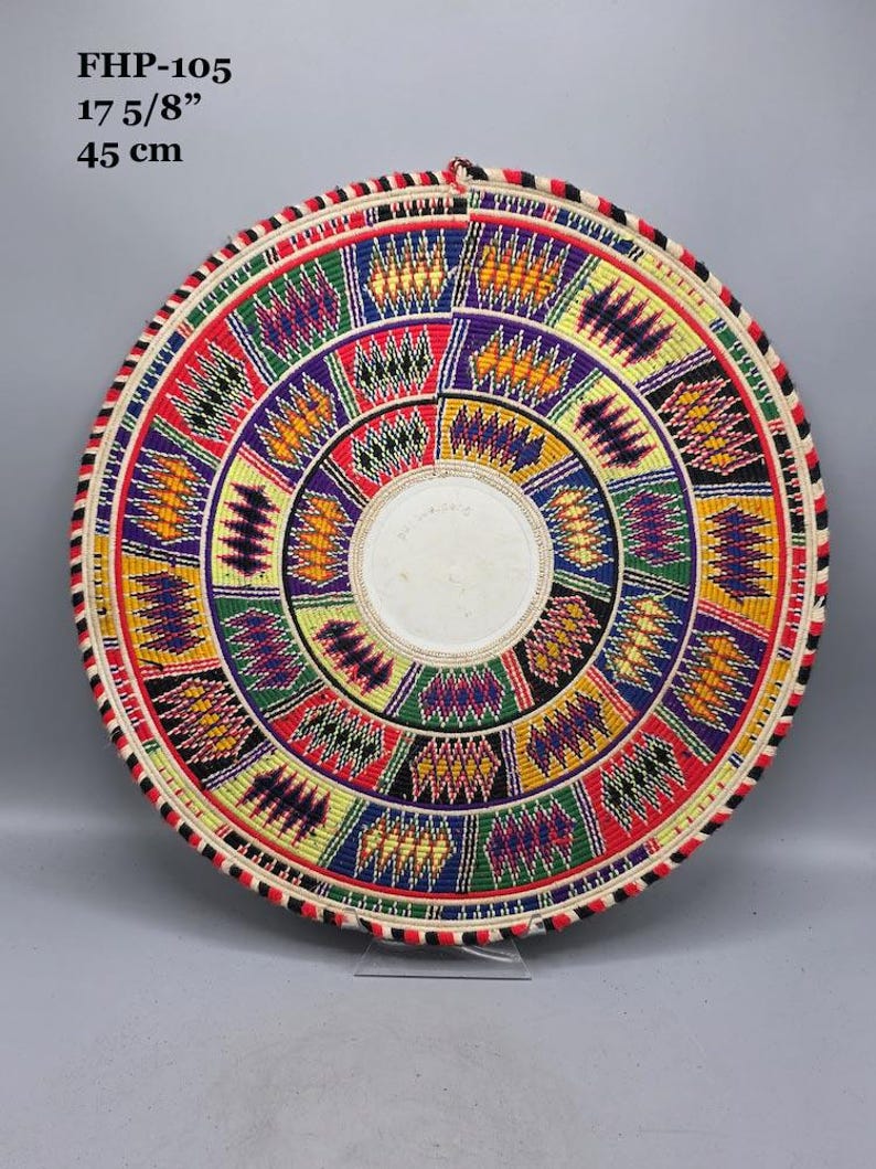 Large Vintage Handwoven Hausa Basket/platter - Nigeria - Etsy