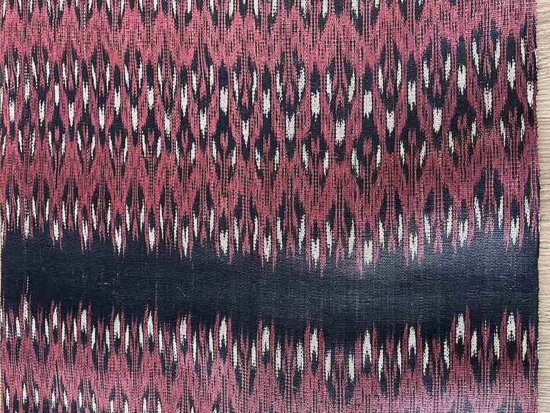 Very Long Red & Black Philippine Abaca Textile Roll | 6 3/4 Yards - Etsy