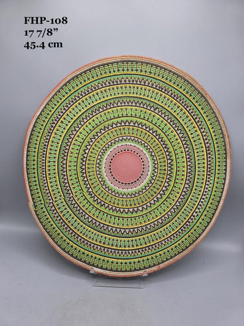 Large Vintage Handwoven Hausa Basket/platter - Nigeria - Etsy