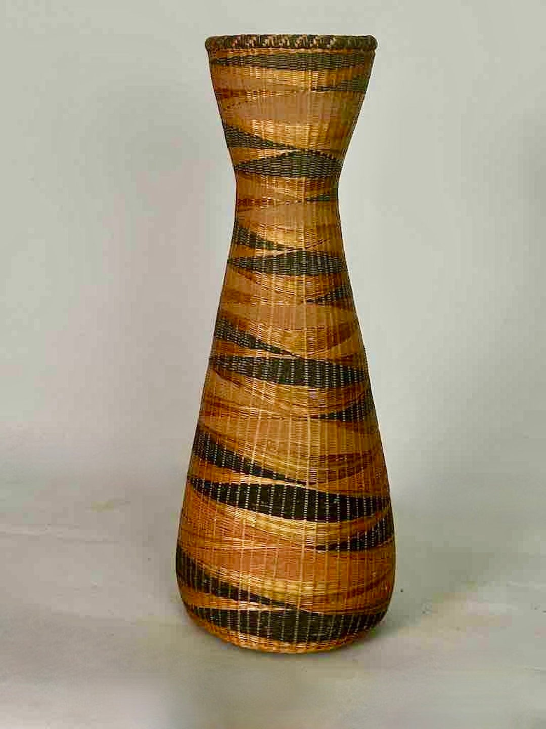 Tutsi Decor Very Detailed Weave Tall Slender Basket - Rwanda - Etsy