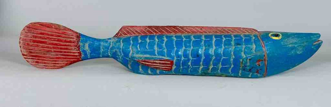 Medium Size Bozo Blue Fish Puppet Sculpture 26 - Etsy