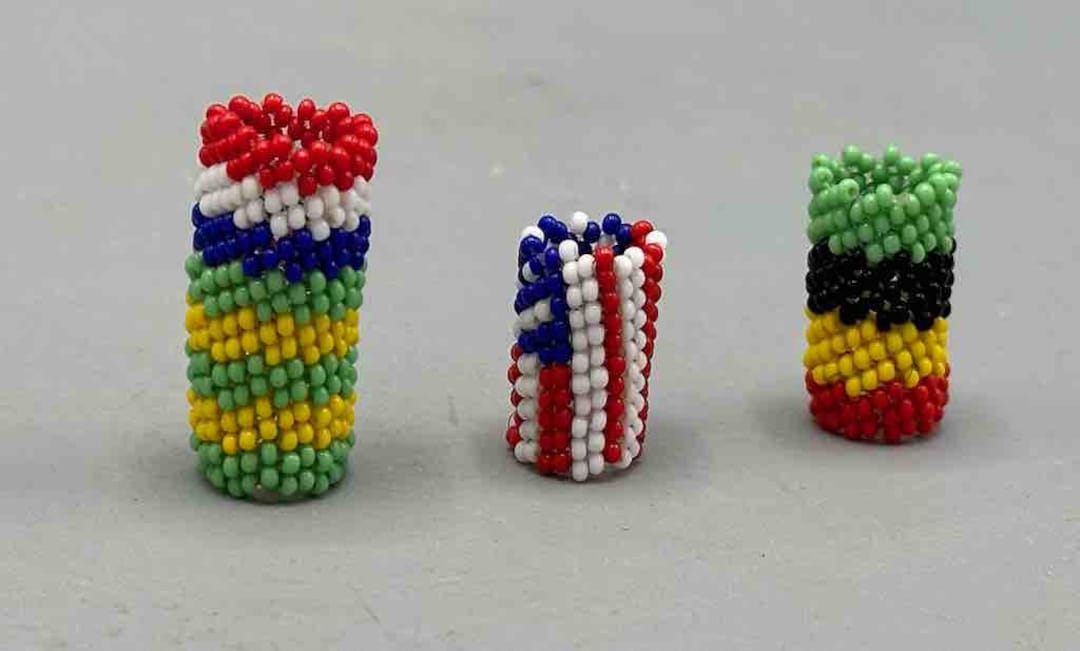 Cylindrical Beaded "bead" Hair Ornament Jewelry Component- Togo - Etsy