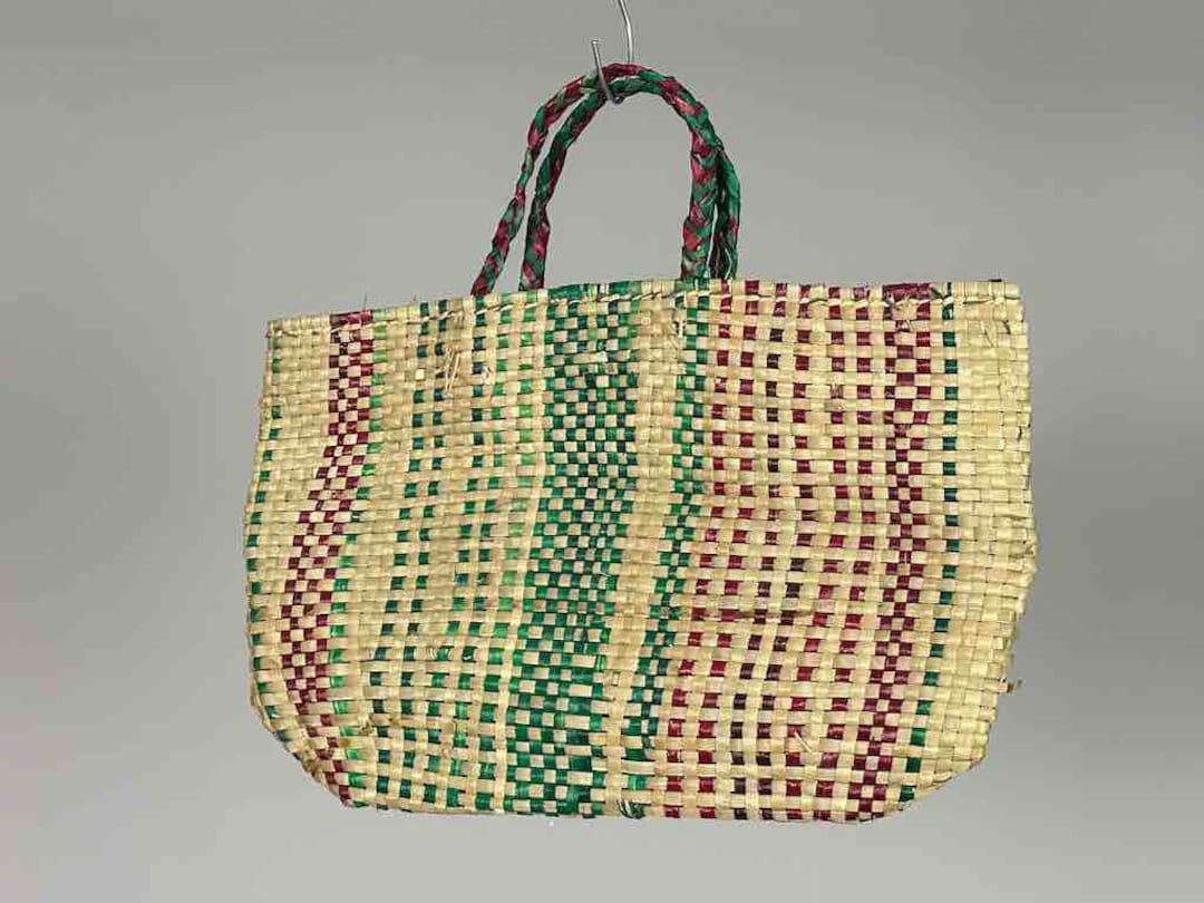 Smallest Lined Swampgrass Straw Beach Handbag Benin - Etsy