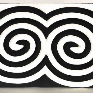 Imigongo Royal Tutsi Rwanda Geometric Tableaux | 12 X 16" - Etsy