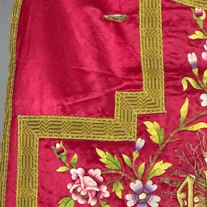 Antique Vietnamese Catholic IHS Design Chasuble Authentic ...