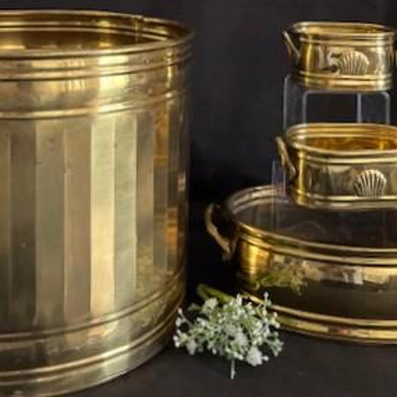 Brass Planters Pot - Etsy