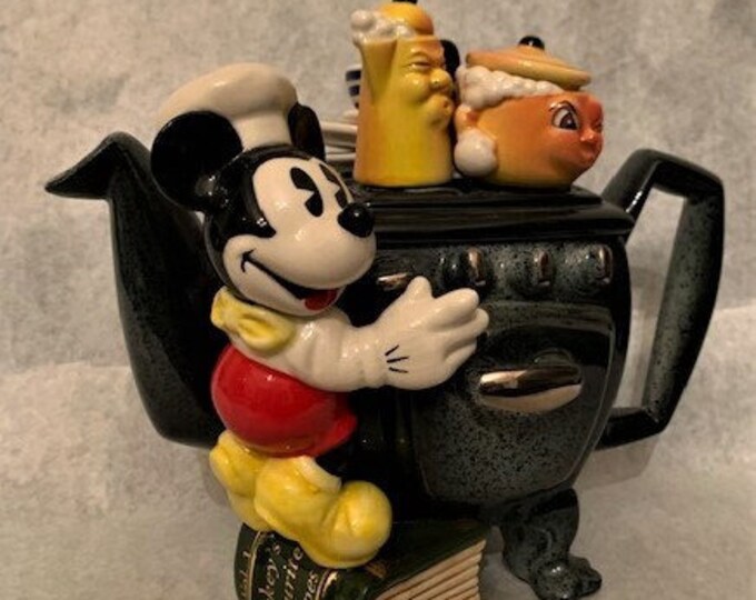 Vintage Paul Cardew Walt Magic Kingdom" Mickey Stove" Teapot-limited ...